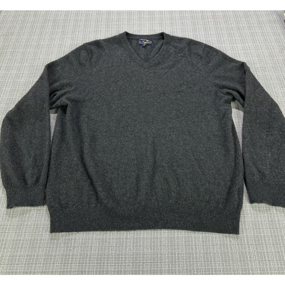 Club Room | Sweaters | Club Room Sweater Mens Xl 0 Cashmere Grey V Neck ...